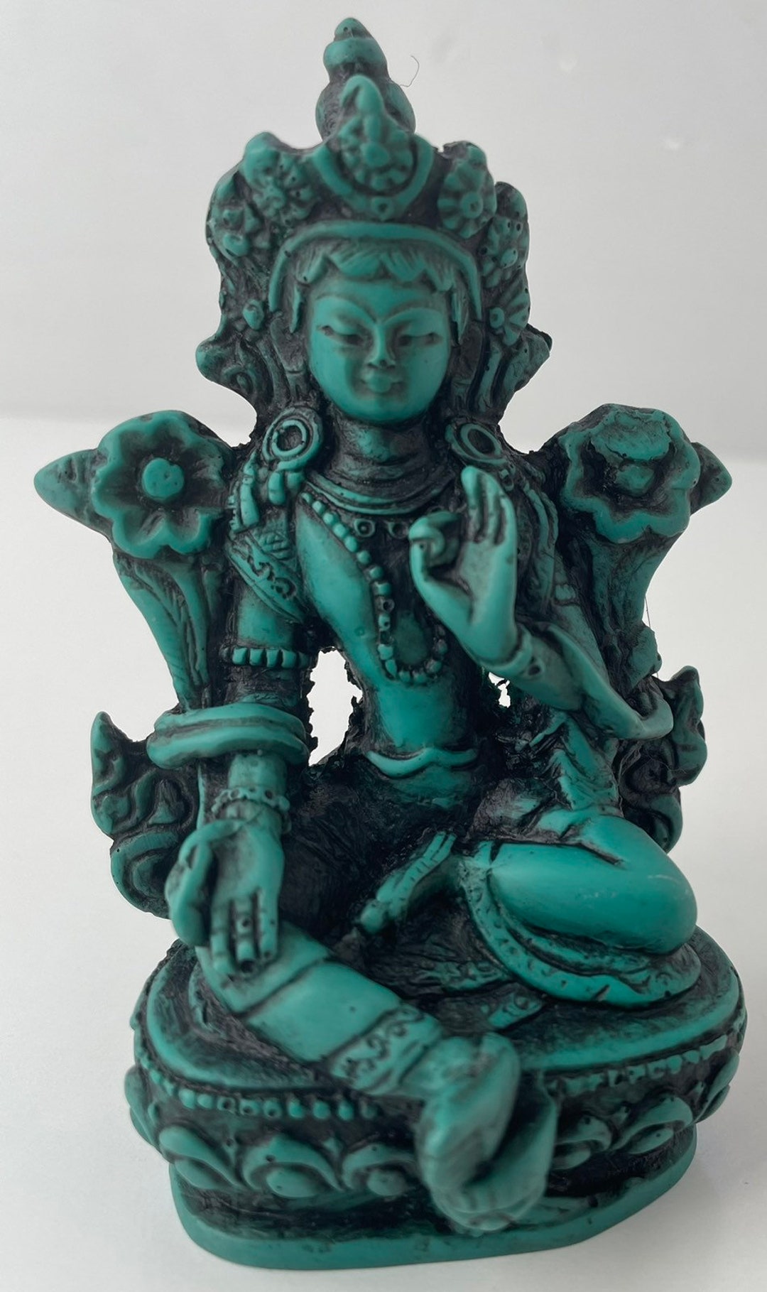 Green Tara-buddhist Tara-small Statue-meditation Mindfulness Tools - Etsy
