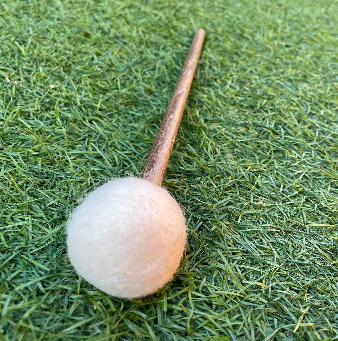 Singing Bowl-felt Mallet-gong Striker-felted-beater-free - Etsy