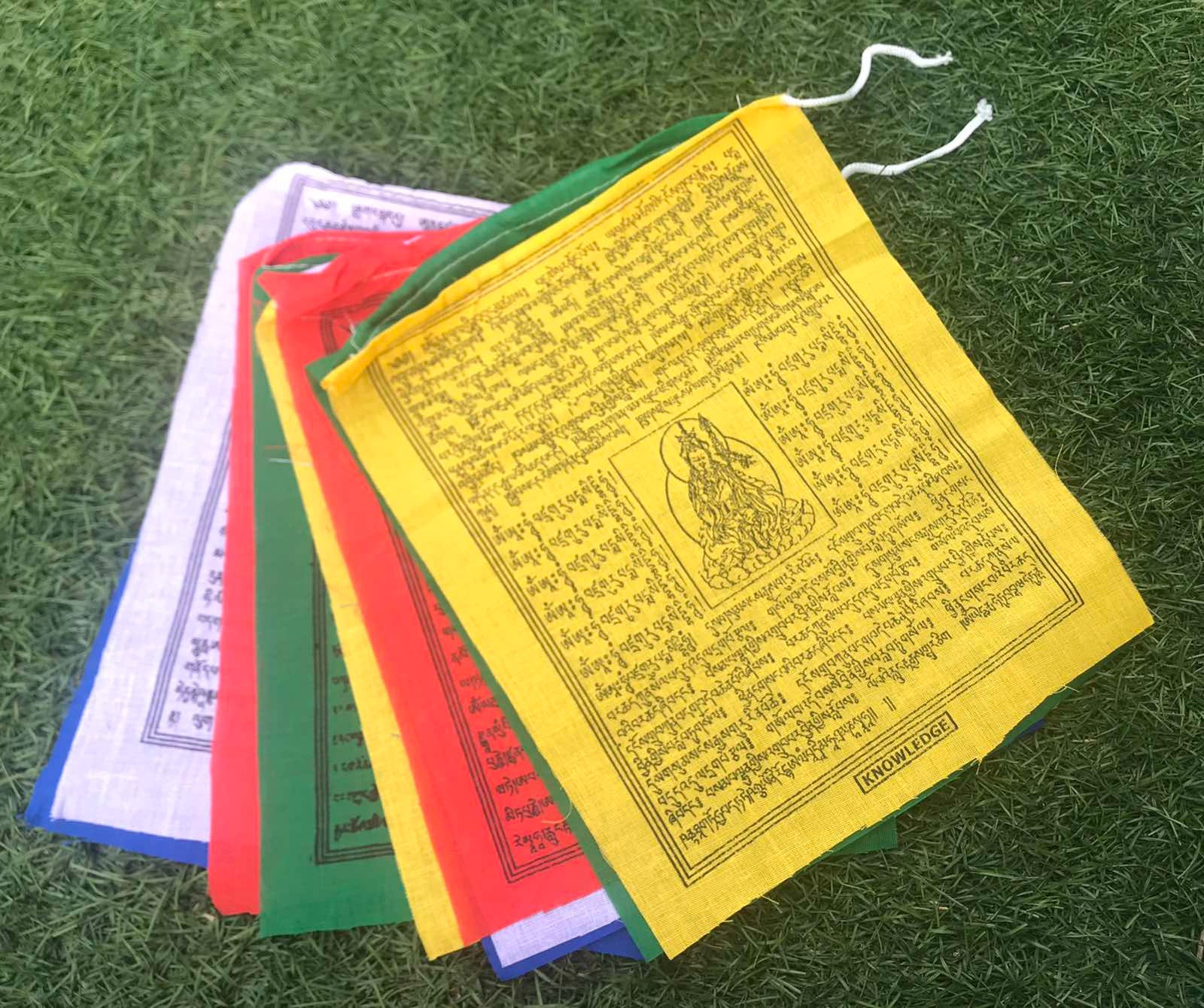Tibetan Prayer Flags-himalayan Flags-mantras-auspicious-large-pack of 5 ...