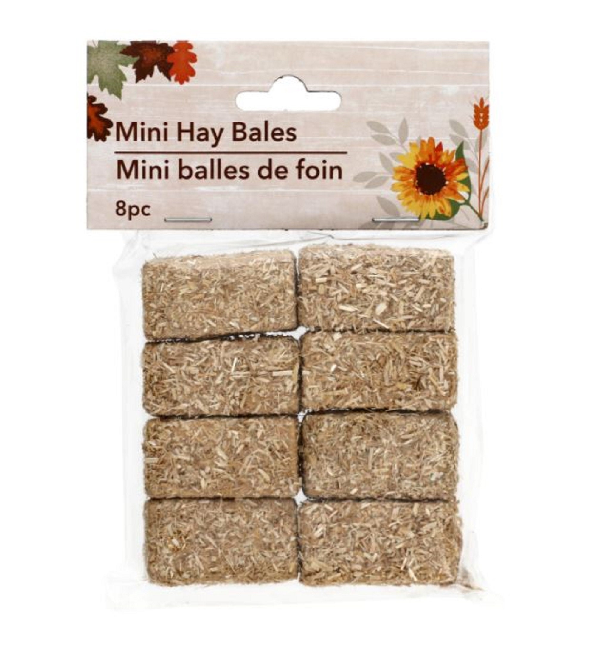 8 Mini Hay Bales - Autumn Craft - Crafting Supplies - Etsy