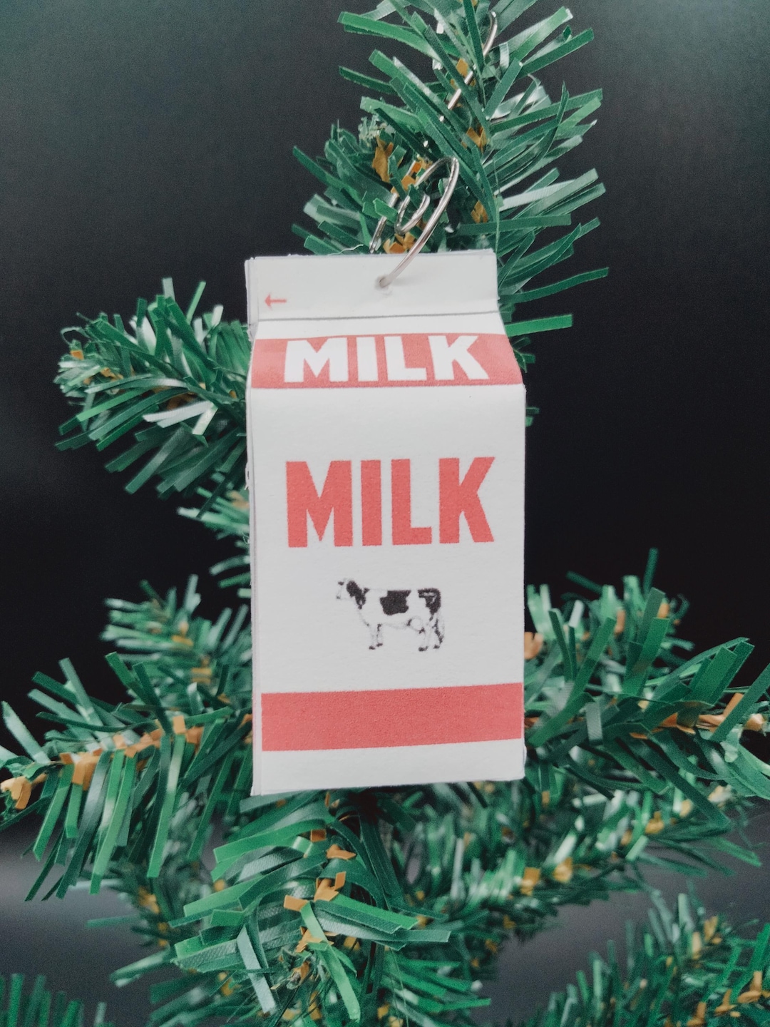 Milk Carton Hanging Ornament | Christmas Ornament| White Elephant Gift ...