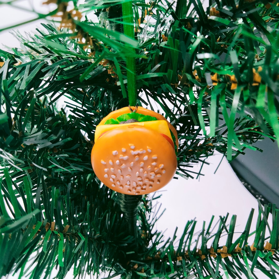 Hamburger, Cheese Burger Hanging Ornament | Christmas Ornament - Etsy