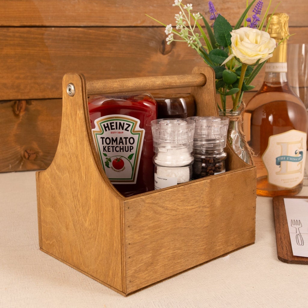 Table Top Condiment Holder, Craft Storage Box, Stationery Carrier - Etsy UK