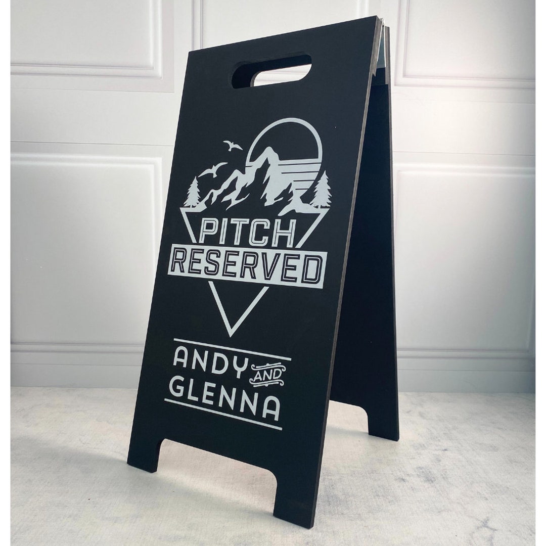 Personalised Free Standing Reserved Camping Pitch Sign - Etsy