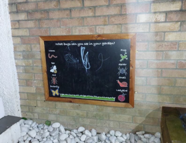 Large Child's Personalised Chalkboard (835 X 635mm), Children's Easy to ...