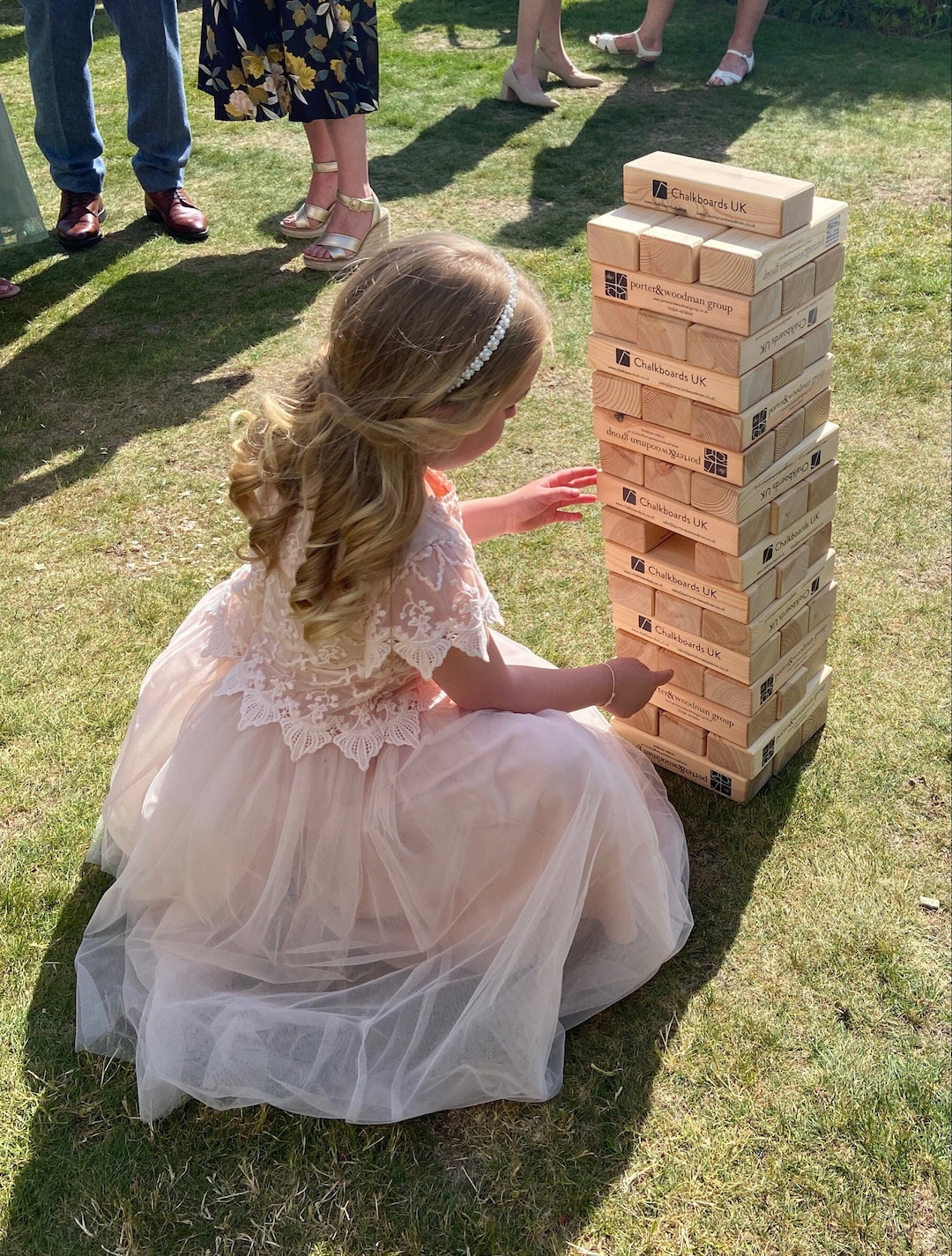 Personalised Giant Tumbling Blocks for Weddings & Events, Large ...