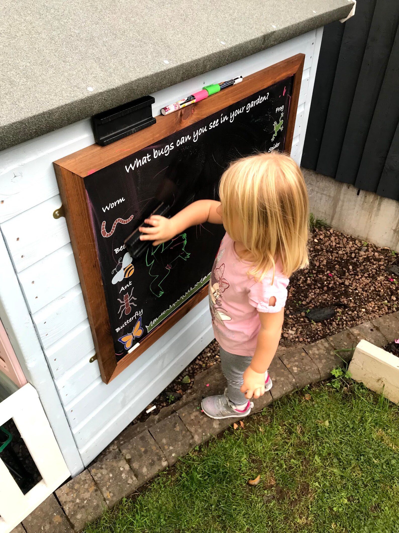 Large Child's Personalised Chalkboard 835 X 635mm, Children's Easy to ...