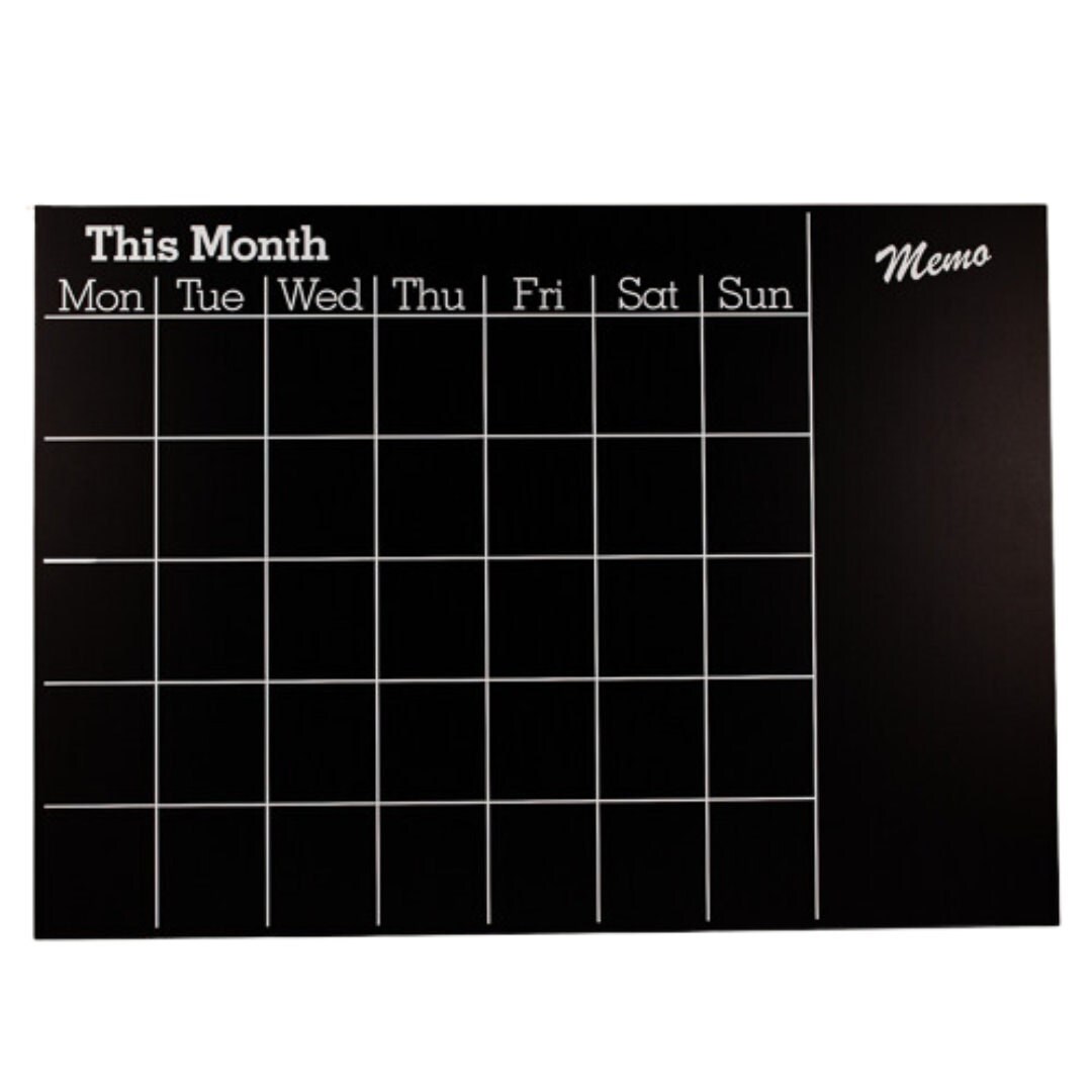 Large Monthly Planner Chalkboard (84 X 60cm), Planner Board - Etsy UK
