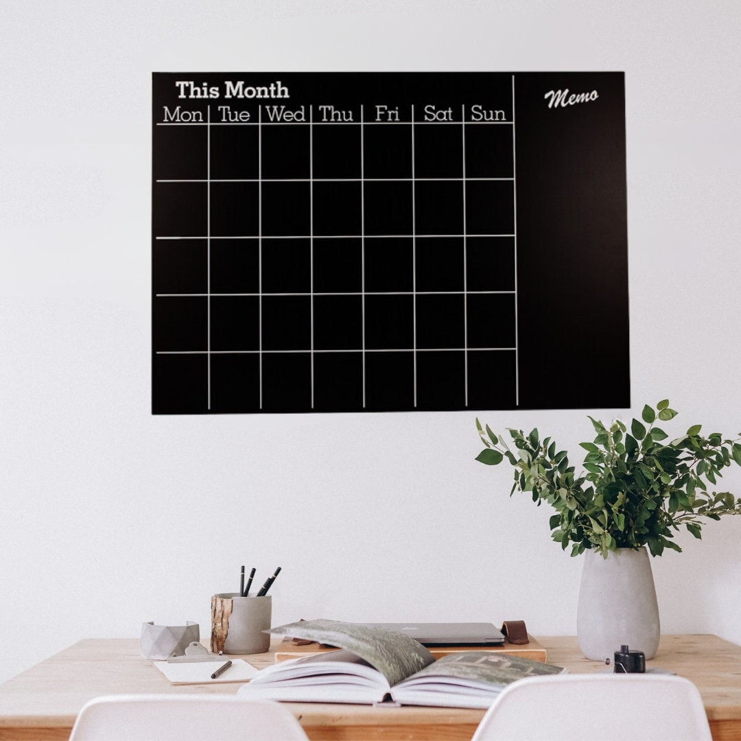 Large Monthly Planner Chalkboard (84 X 60cm), Planner Board - Etsy UK