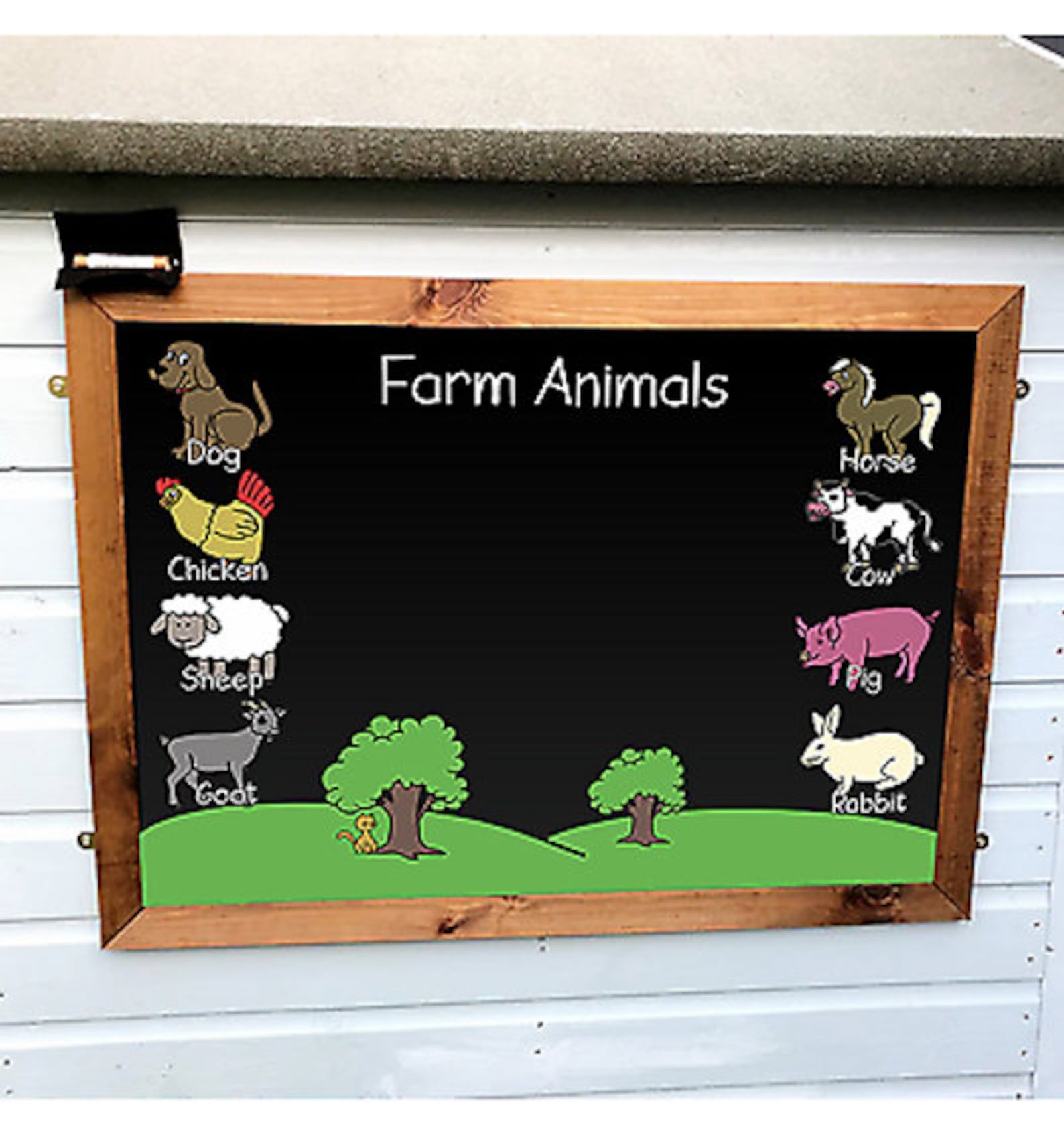 Large Child's Personalised Chalkboard (835 X 635mm), Children's Easy to ...