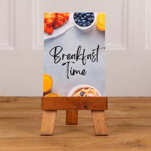 Rustic Table Easel Signage, Table Top Easel, Small Table Sign, Display ...