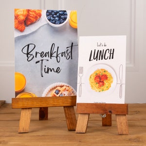 Rustic Table Easel Signage, Table Top Easel, Small Table Sign, Display ...