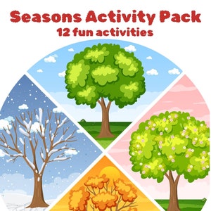 Seasons Activity Pack - Word Searches, Colouring, Mazes - Etsy