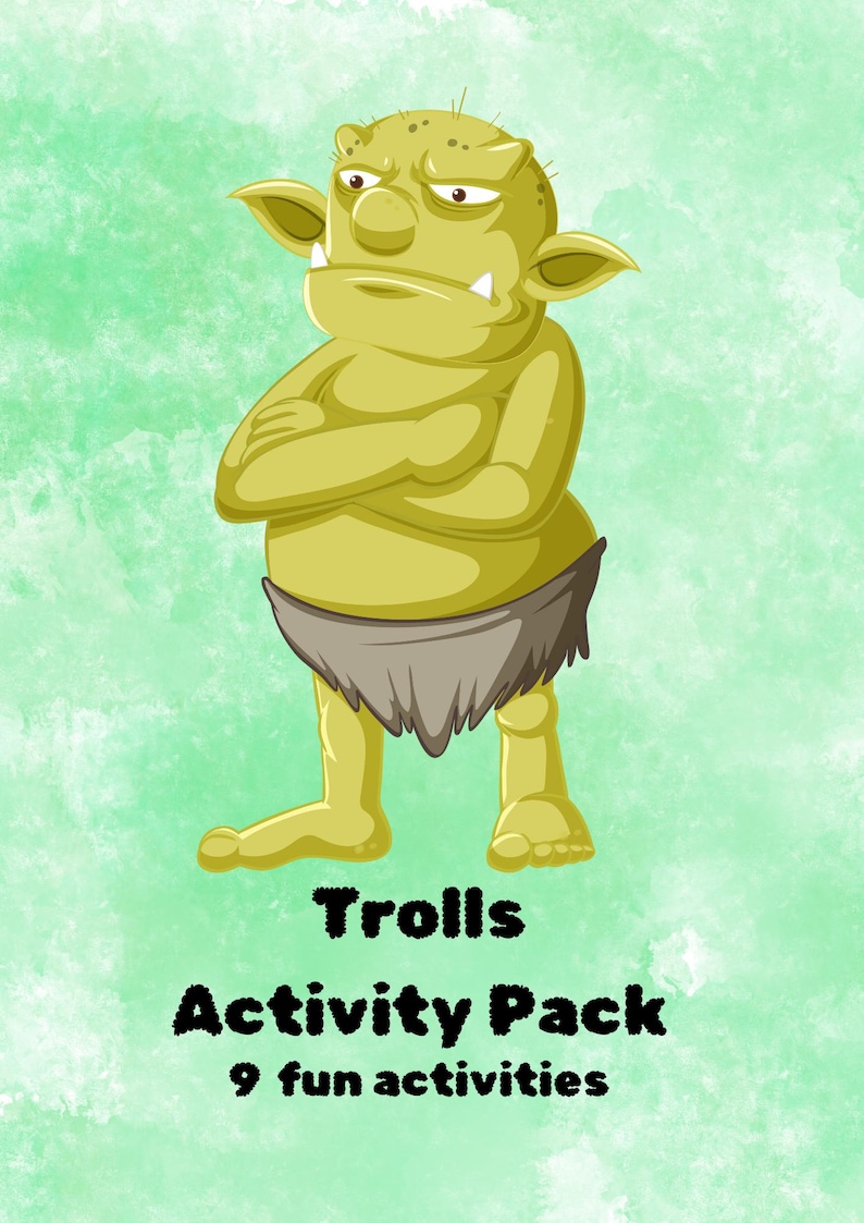 Troll Printable Activity Pack for Kids | Fun Folklore & Fairy Tale ...