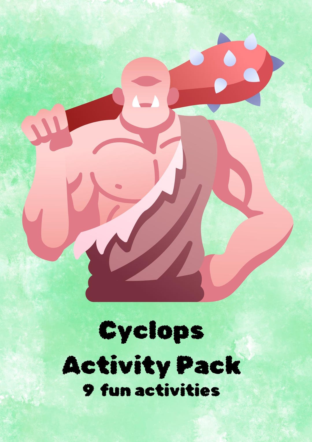 Cyclops Printable Activity Pack for Kids | Mythical Creatures Learning ...