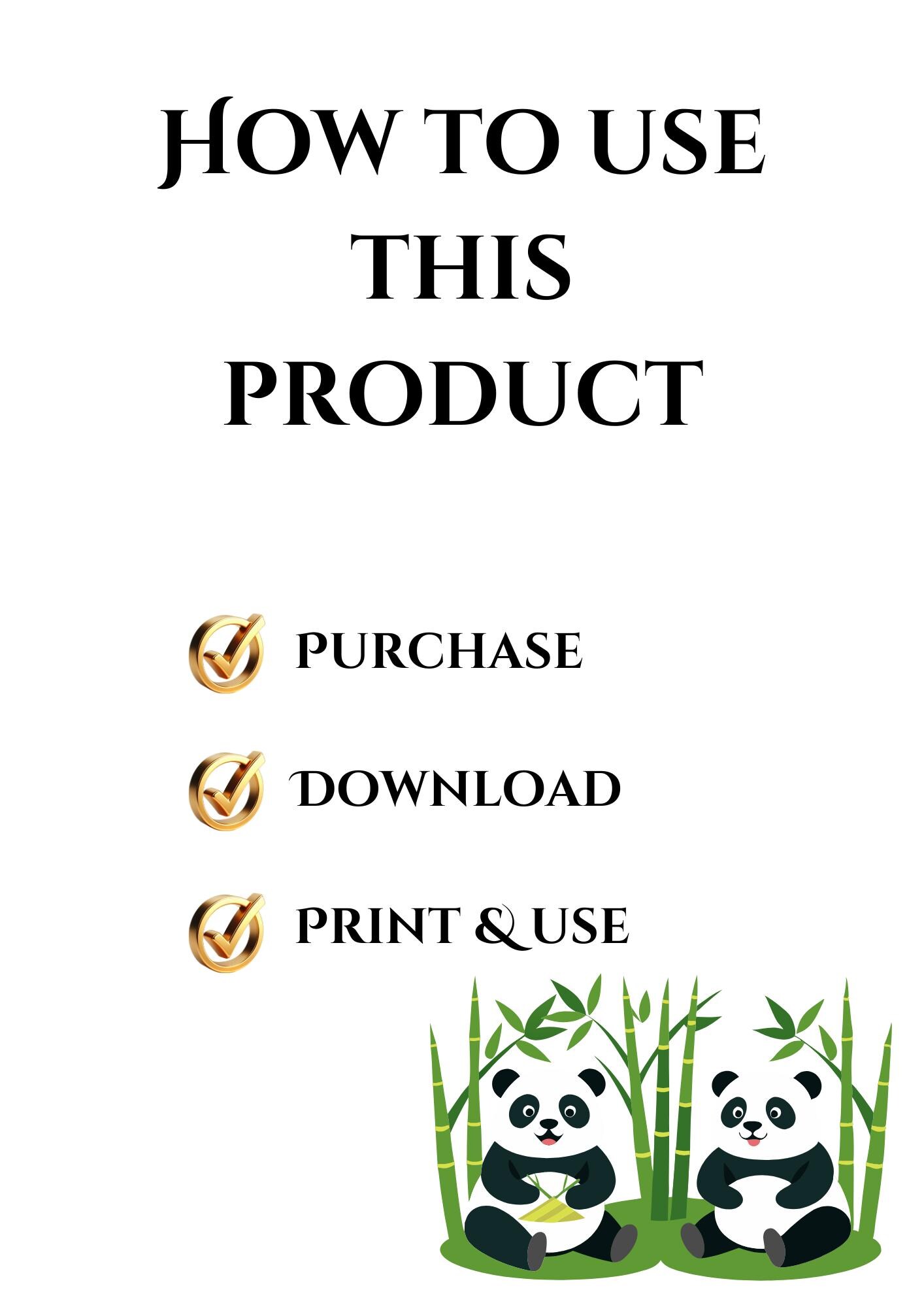 Printable Panda Activity Pack for Kids – Fun & Educational! - Etsy