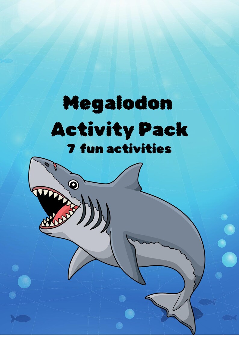 Megalodon Printable Activity Pack for Kids – Fun & Educational ...