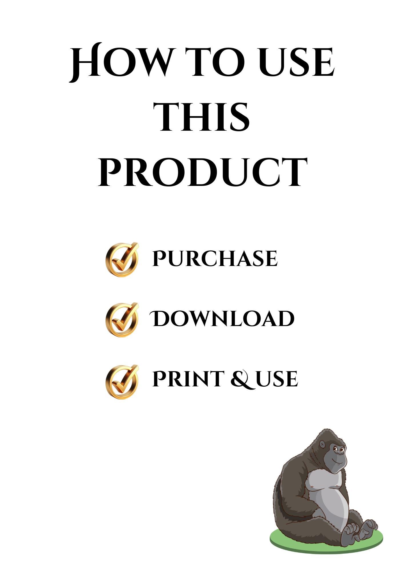 Printable Gorilla Activity Pack | Fun & Educational Animal Worksheets ...