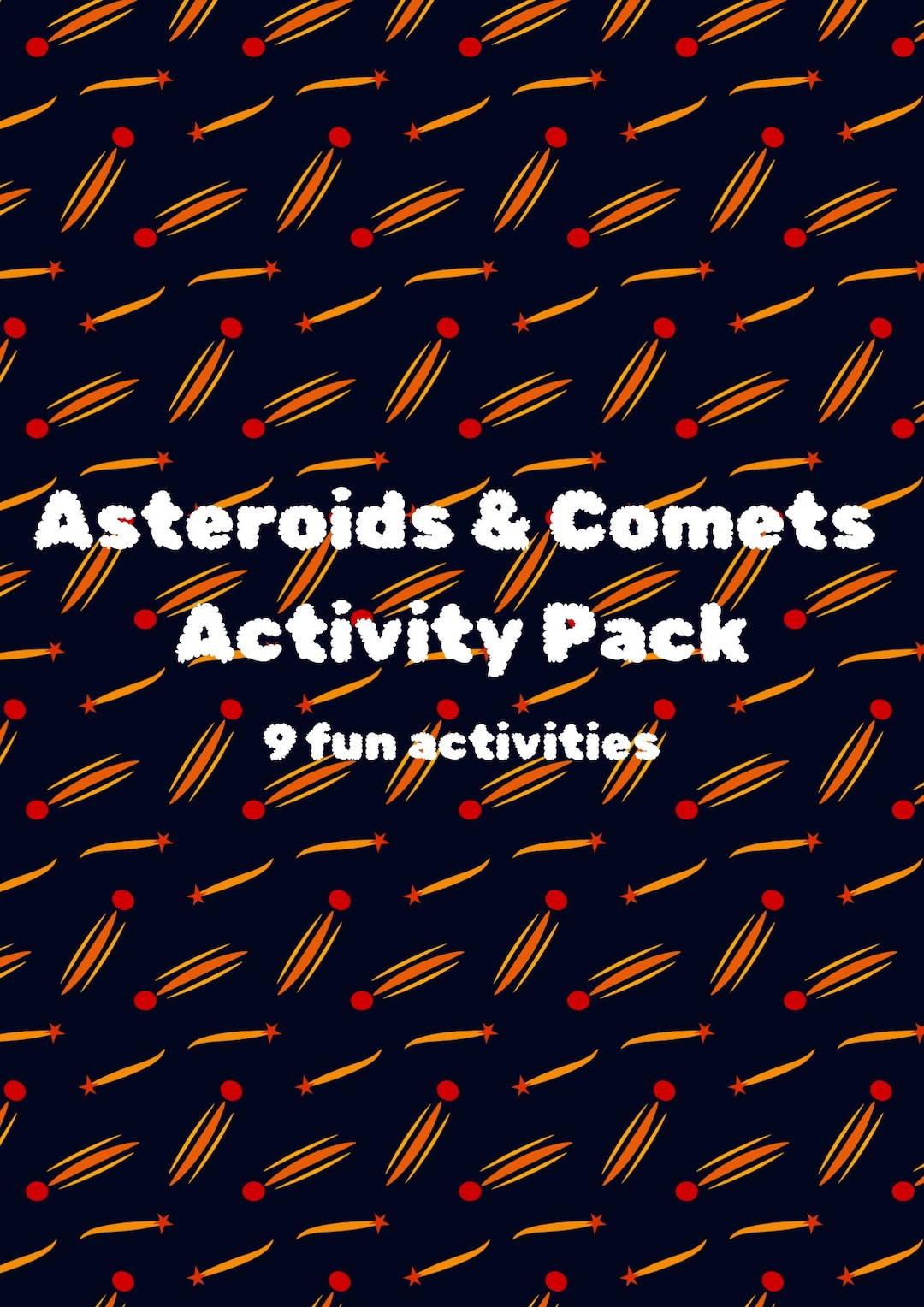 Asteroid and Comet Printable Activity Pack - Etsy