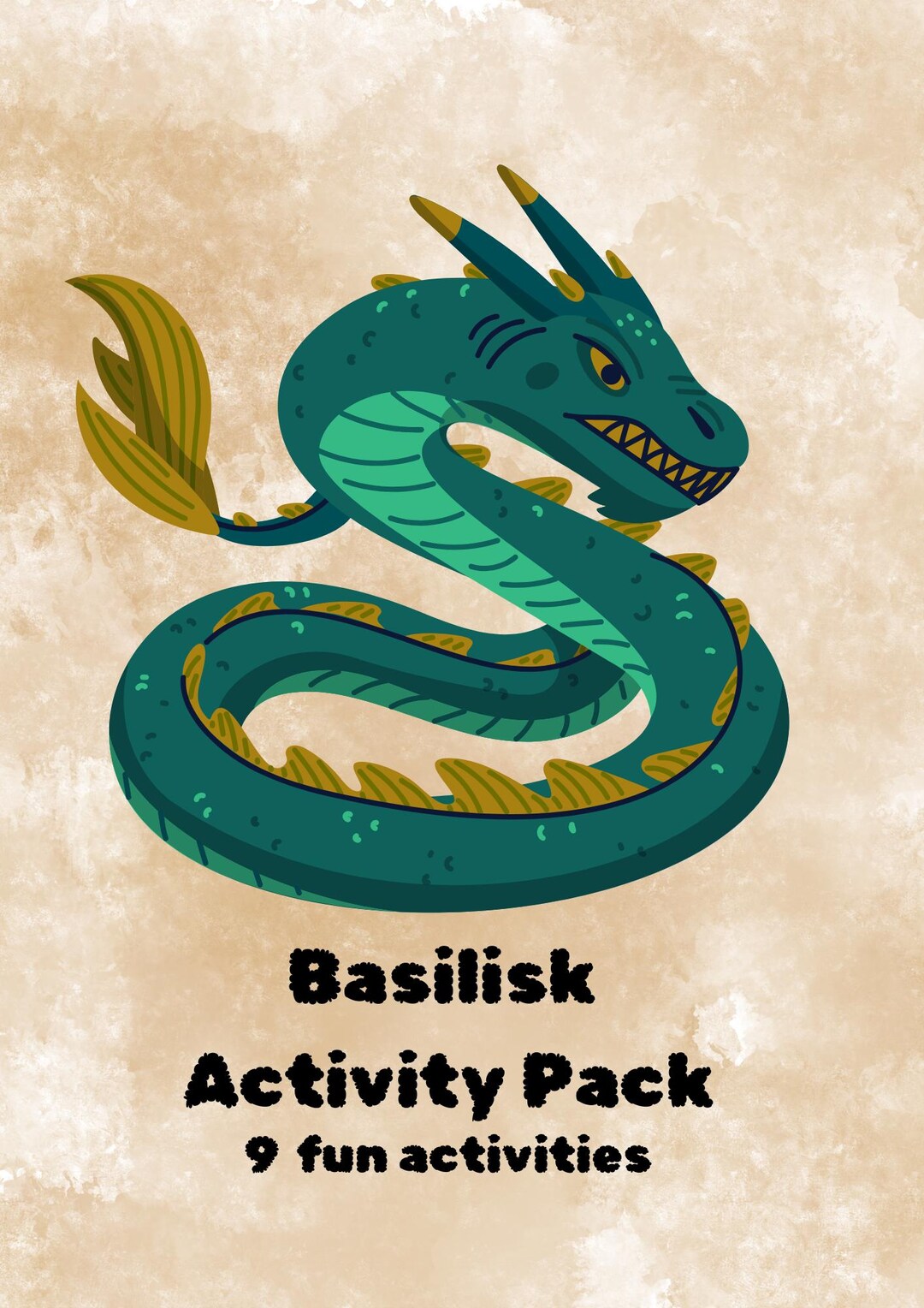 Basilisk Printable Activity Pack for Kids | Mythical Creatures ...