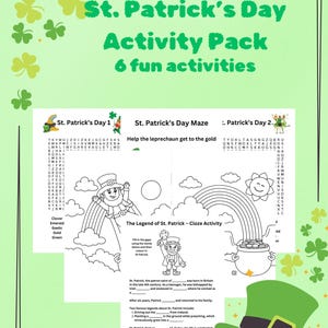 St. Patrick’s Day Activity Pack – Word Searches, Maze, Cloze Activity ...