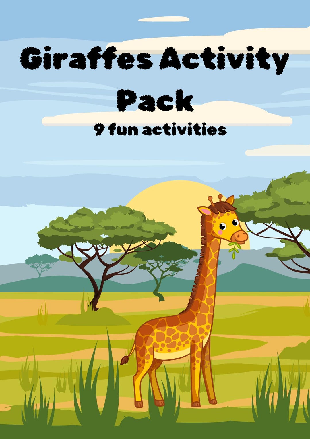 Giraffes Activity Pack - Etsy