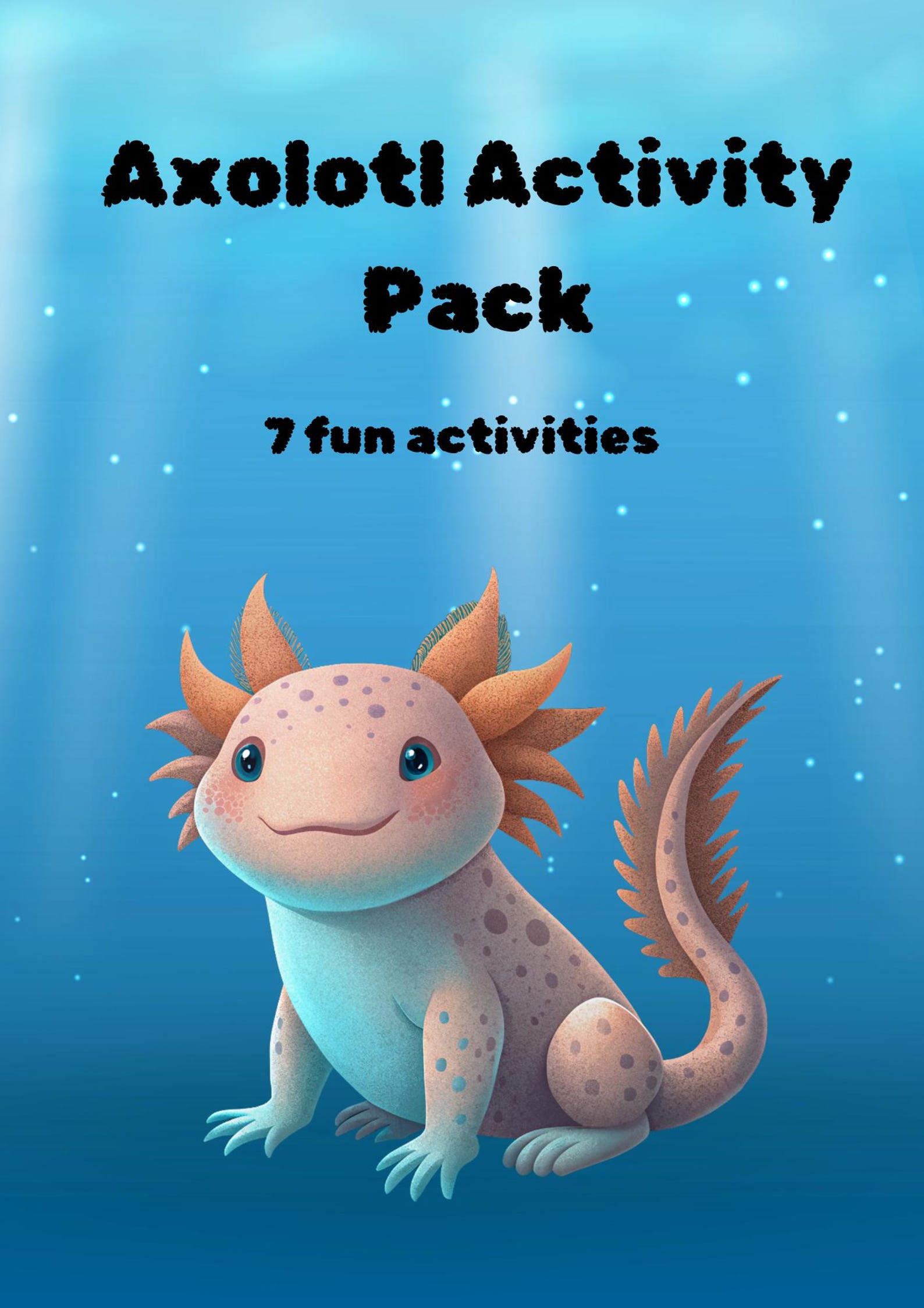Axolotl Activity Pack - Etsy