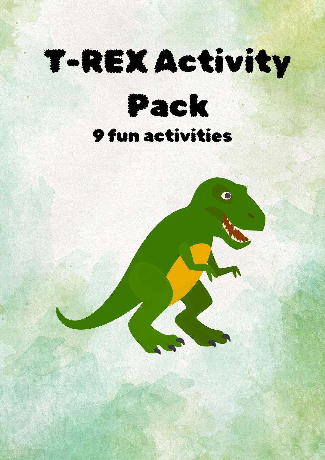 T-rex Activity Pack - Etsy