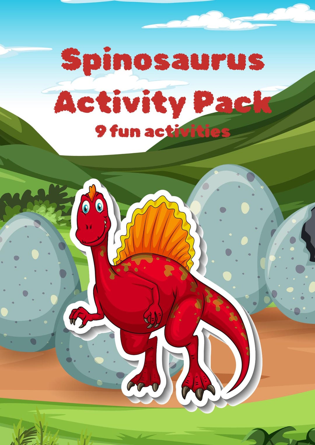 Printable Spinosaurus Activity Pack for Kids – Fill in the Gaps, True ...
