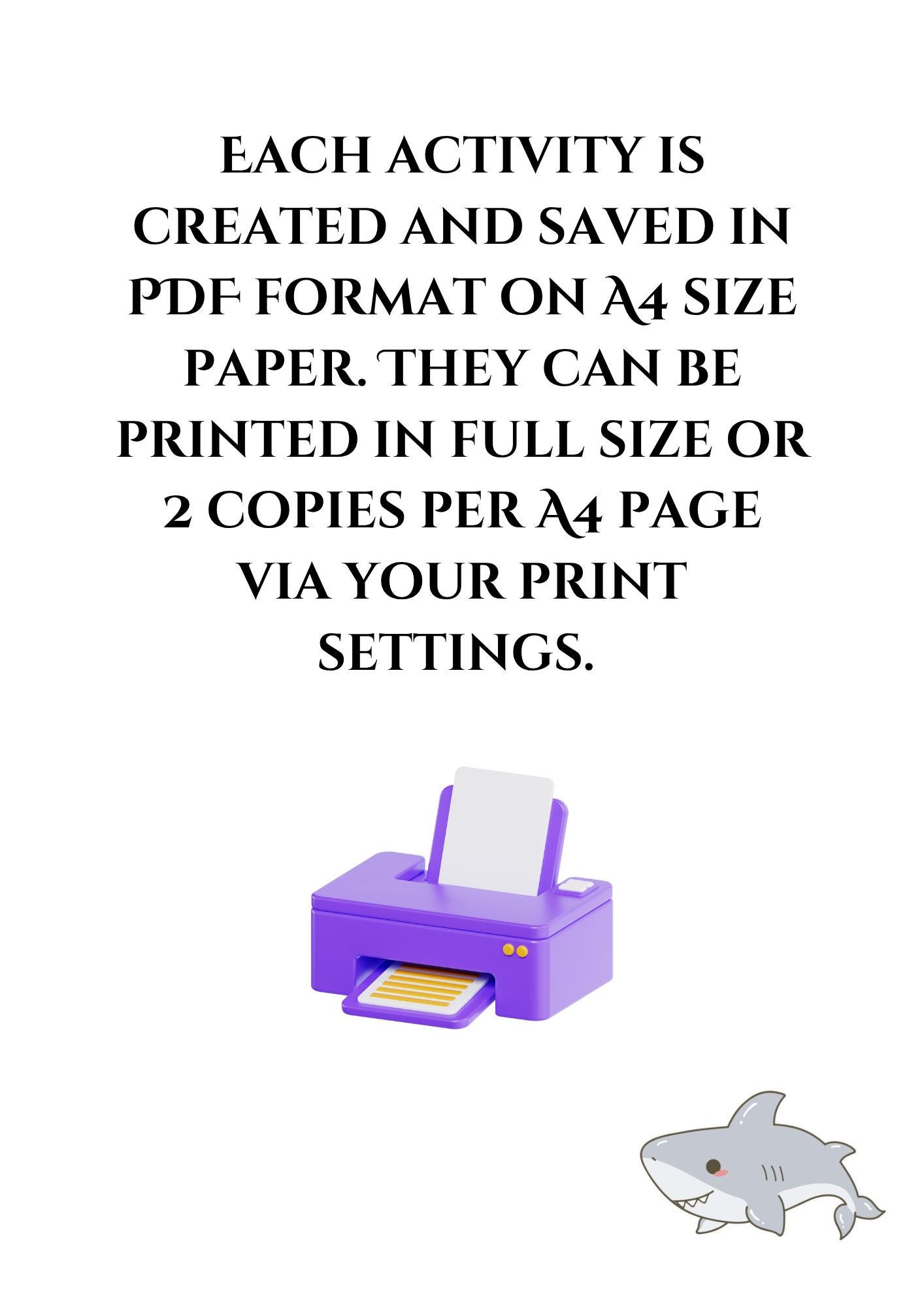 Sharks Activity Pack: Kids Printable Worksheets, Quiz, Maze (PDF ...
