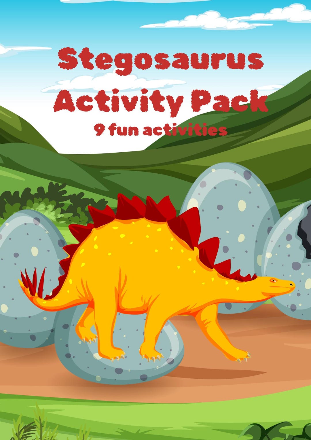 Stegosaurus Activity Pack - Etsy