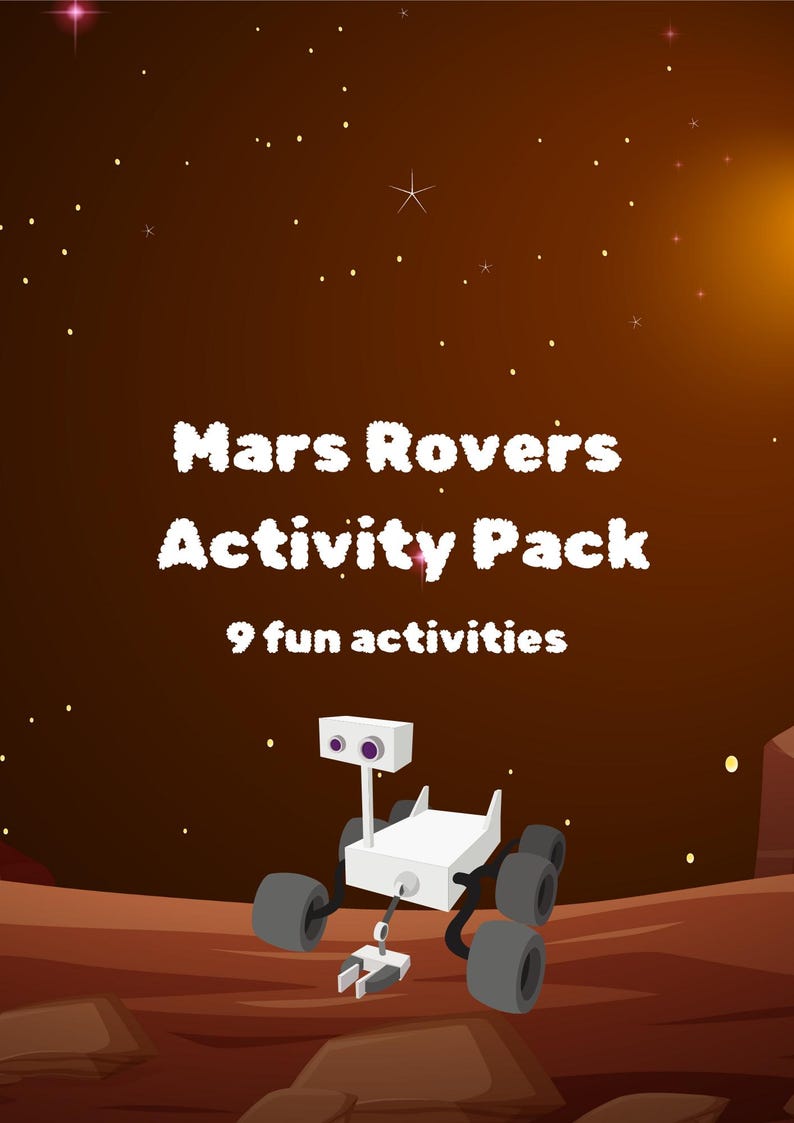 Mars Rovers Printable Activity Pack - Etsy