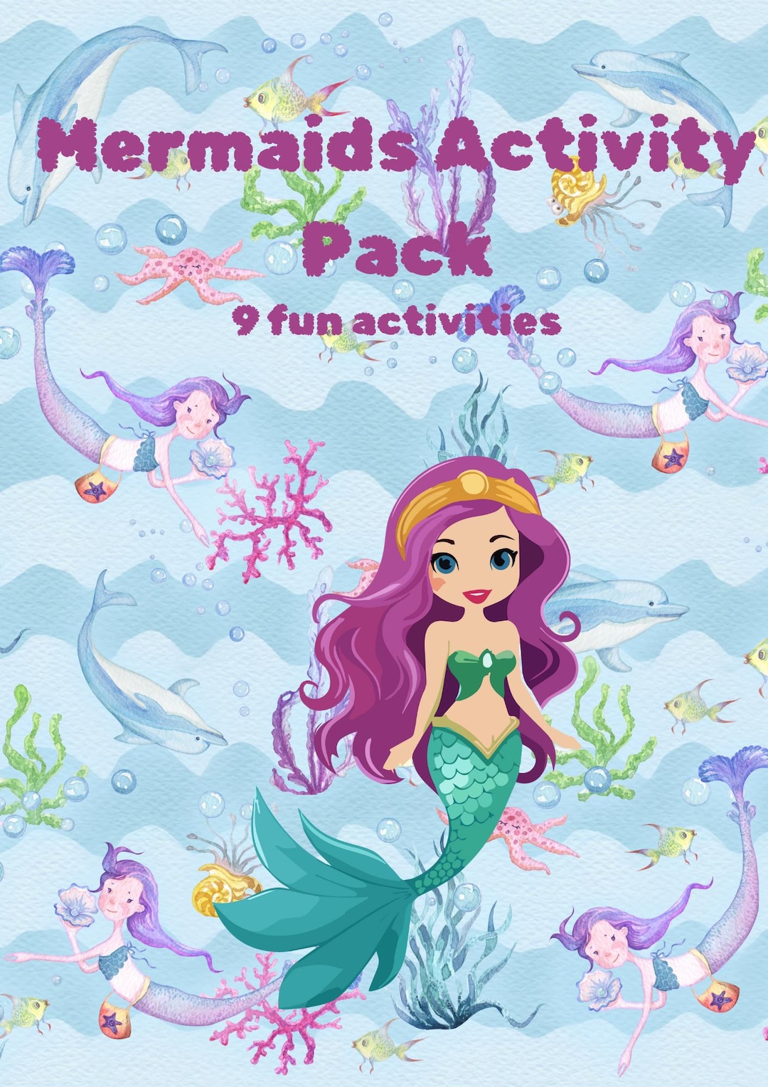Mermaid Activity Pack - Etsy