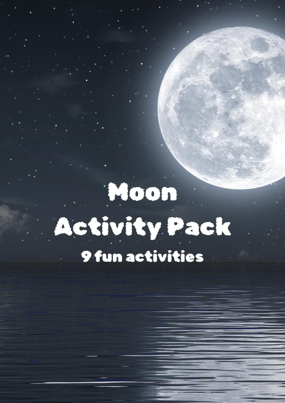 Printable Moon Activity Pack - Etsy