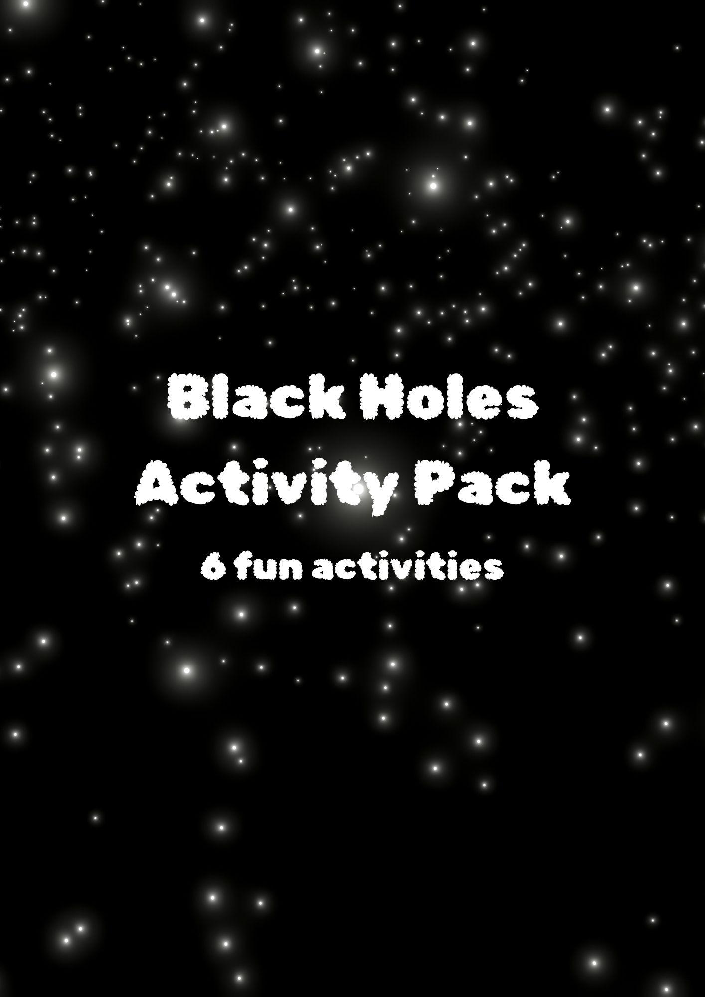 Black Holes Printable Activity Pack - Etsy
