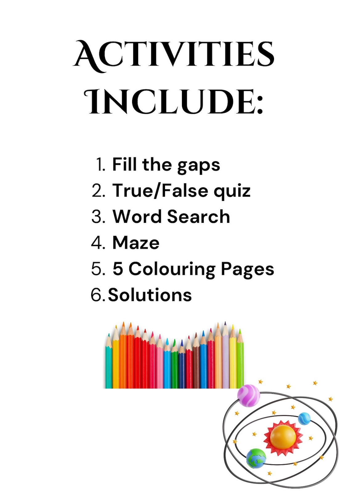 Solar System Printable Activity Pack for Kids – Fun & Educational Space ...