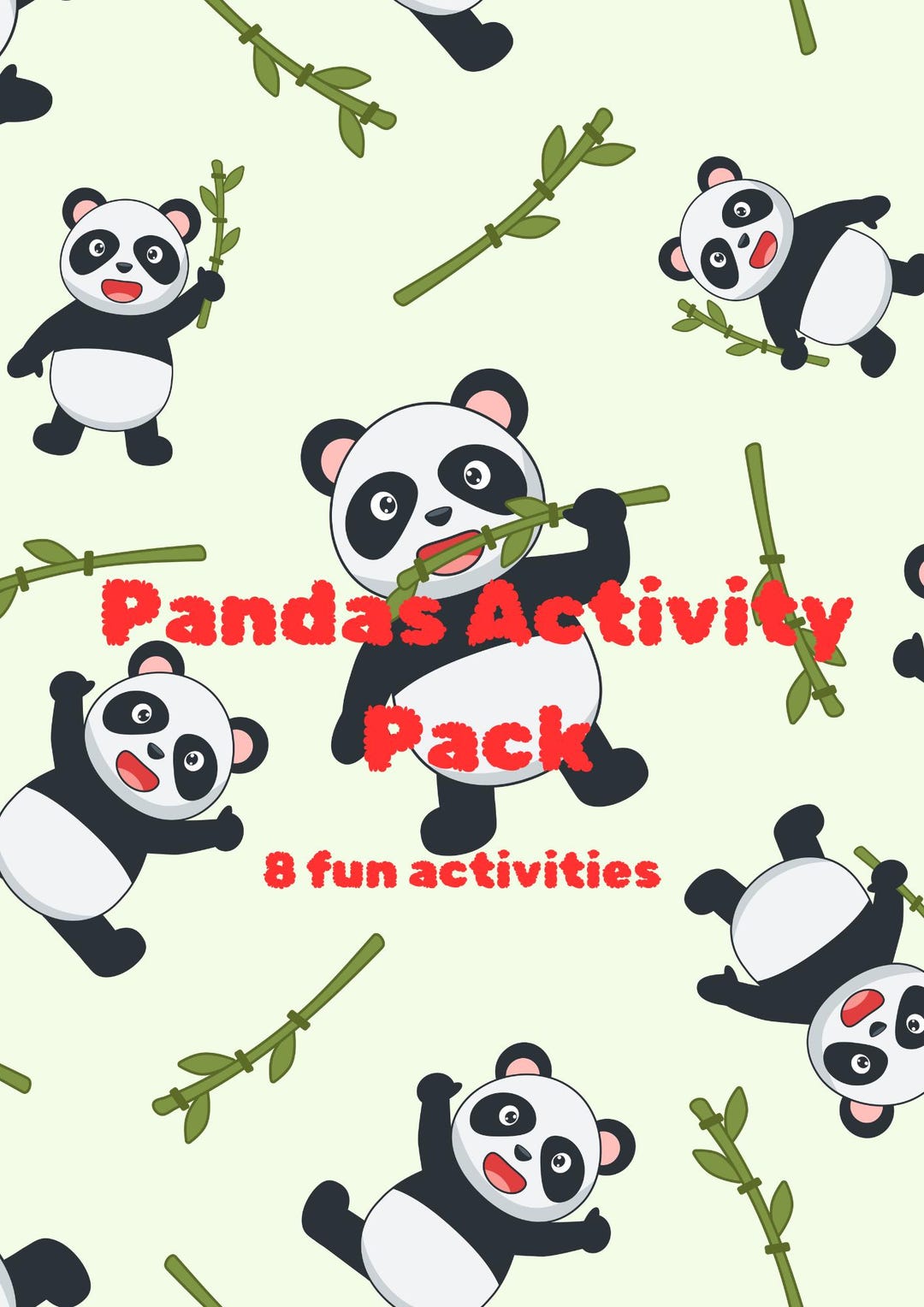 Printable Panda Activity Pack for Kids – Fun & Educational! - Etsy