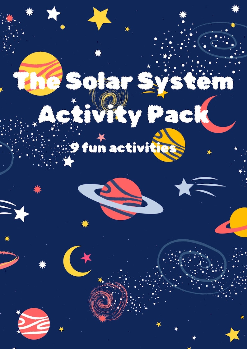 Solar System Printable Activity Pack for Kids – Fun & Educational Space ...