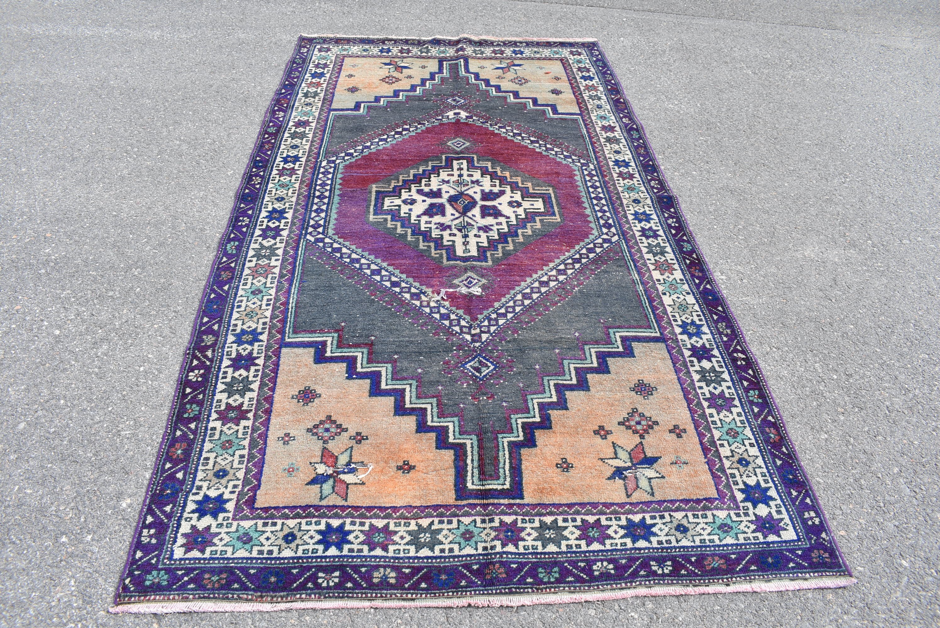 Purple Large Rug Handmade Rug Livingroom Rug 4.6 X 8.9 Ft - Etsy