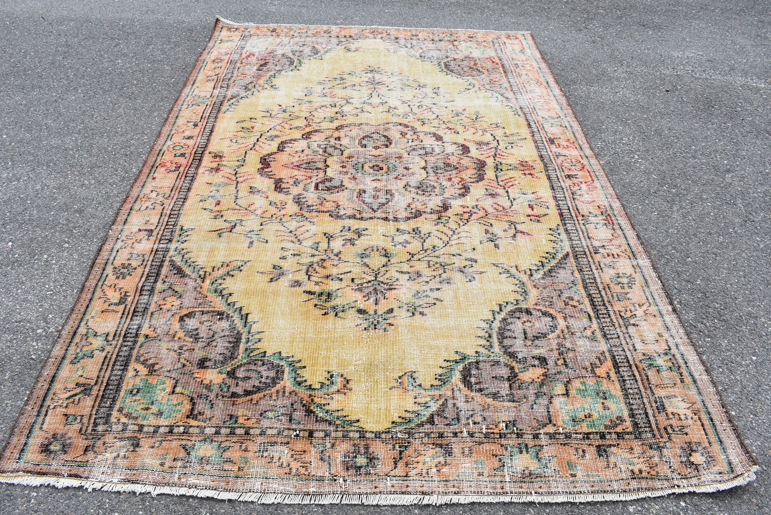 Bohemian Area Rug Vintage Rug Large Rug Turkish Rug 5.7 X - Etsy