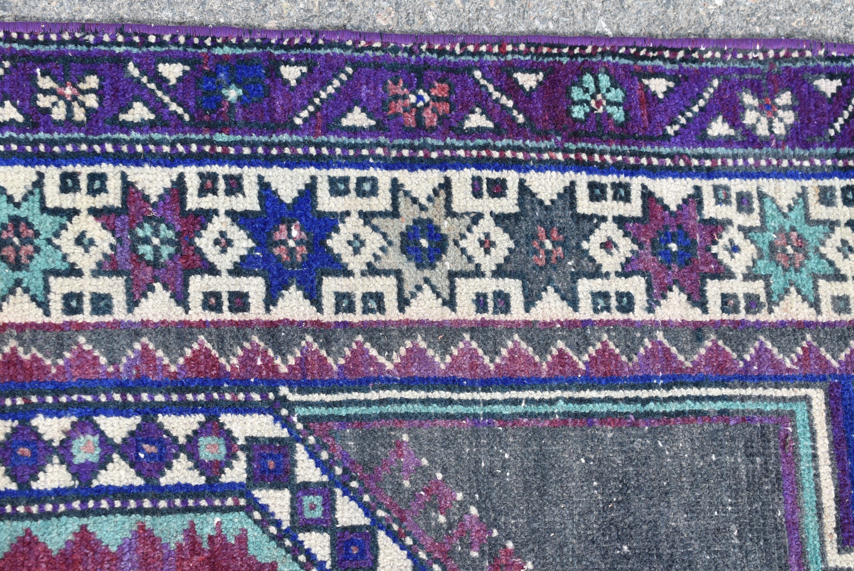 Purple Large Rug Handmade Rug Livingroom Rug 4.6 X 8.9 Ft - Etsy
