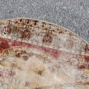 Circle Rug, Bathroom Decor Rug, Handmade Rug, Turkish Round Rug ...