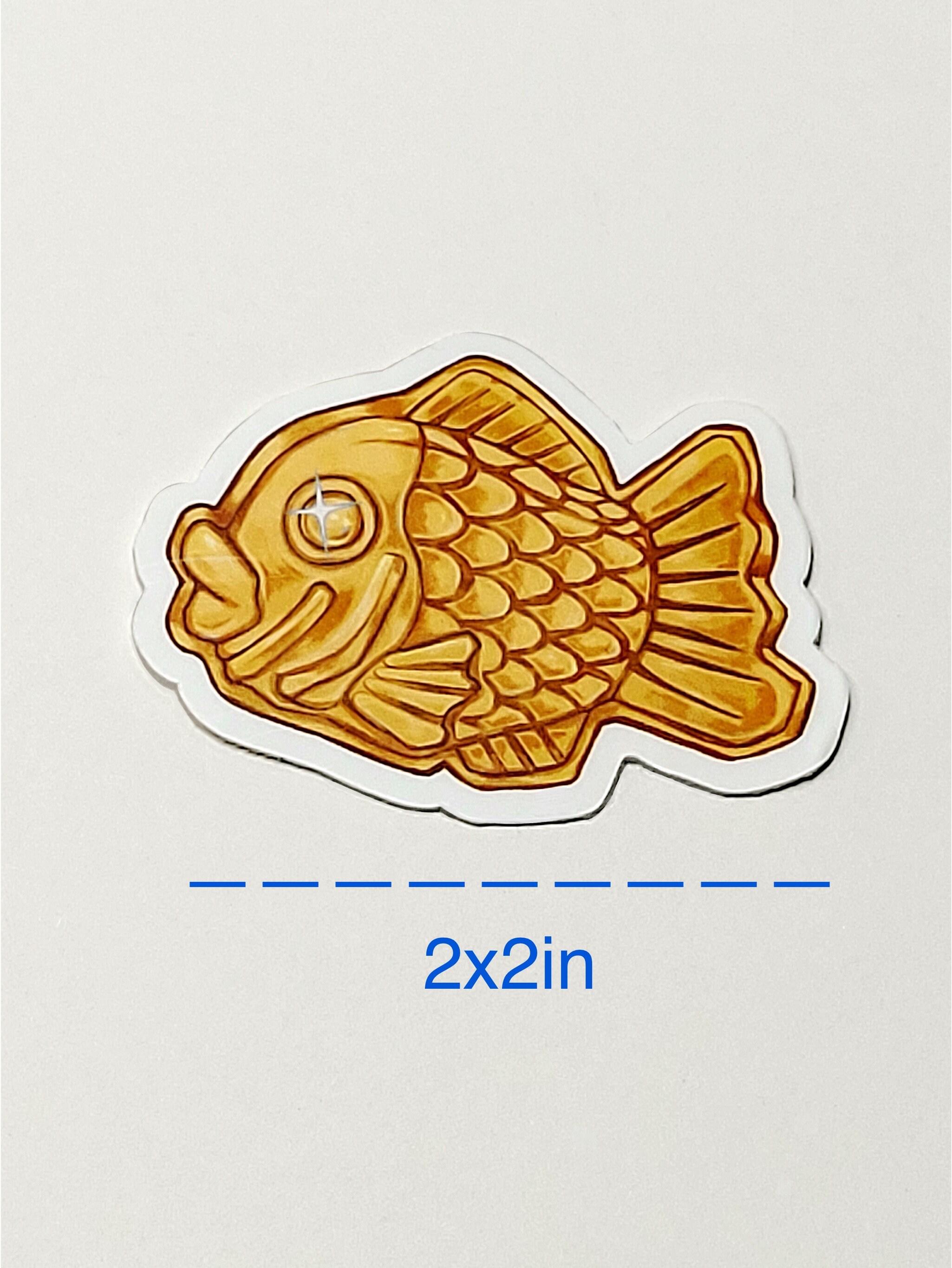 Cute Taiyaki Sticker Pack Vinyl Matte Waterproof Planner Water Bottle ...