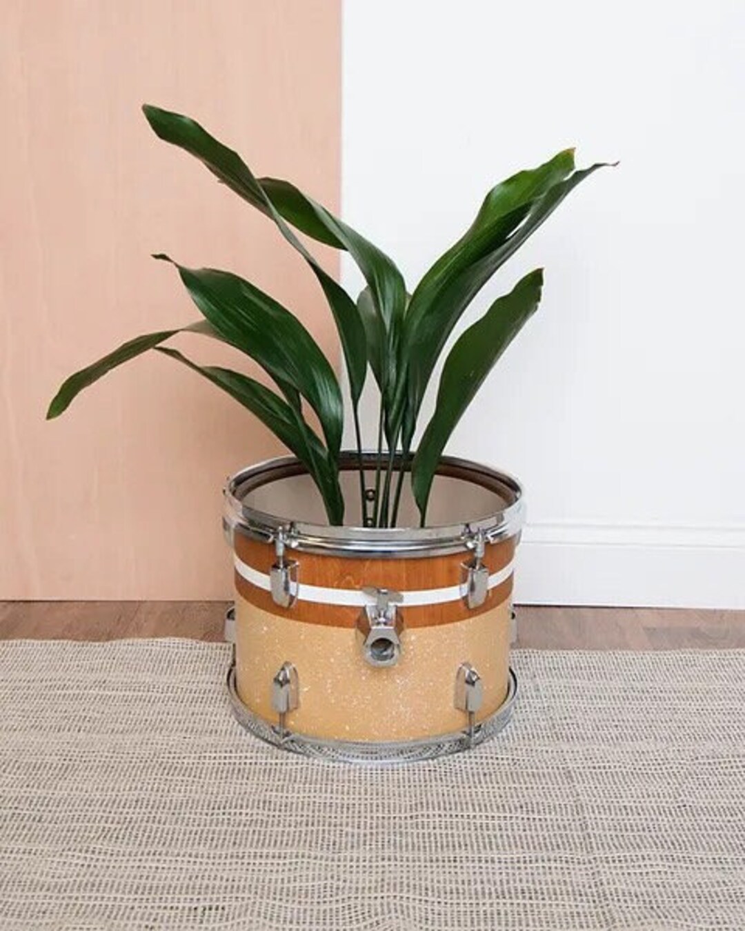 Drum Planter Hand Painted - Etsy