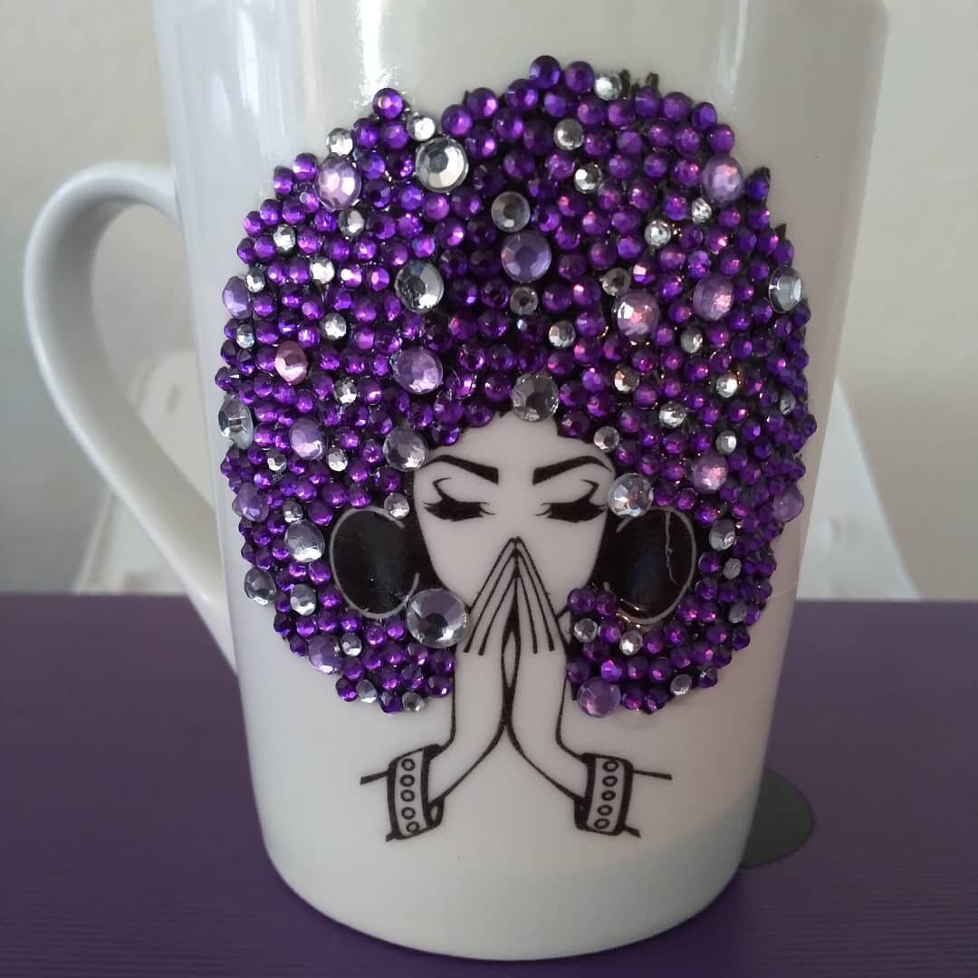 Purple Bling Mug - Etsy