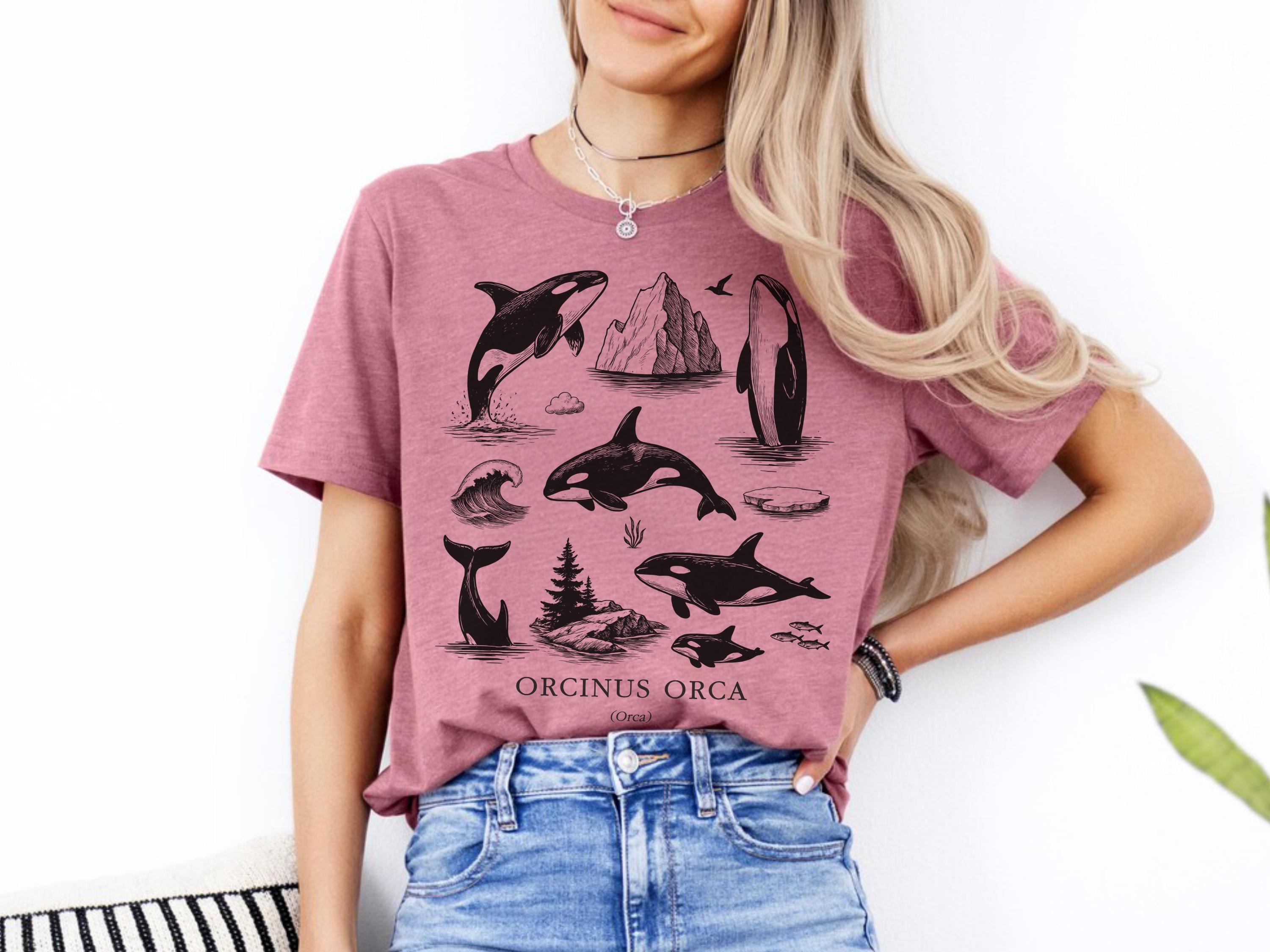 Orca Shirt • Killer Whale Field Guide Illustration • Multiple Orcas ...