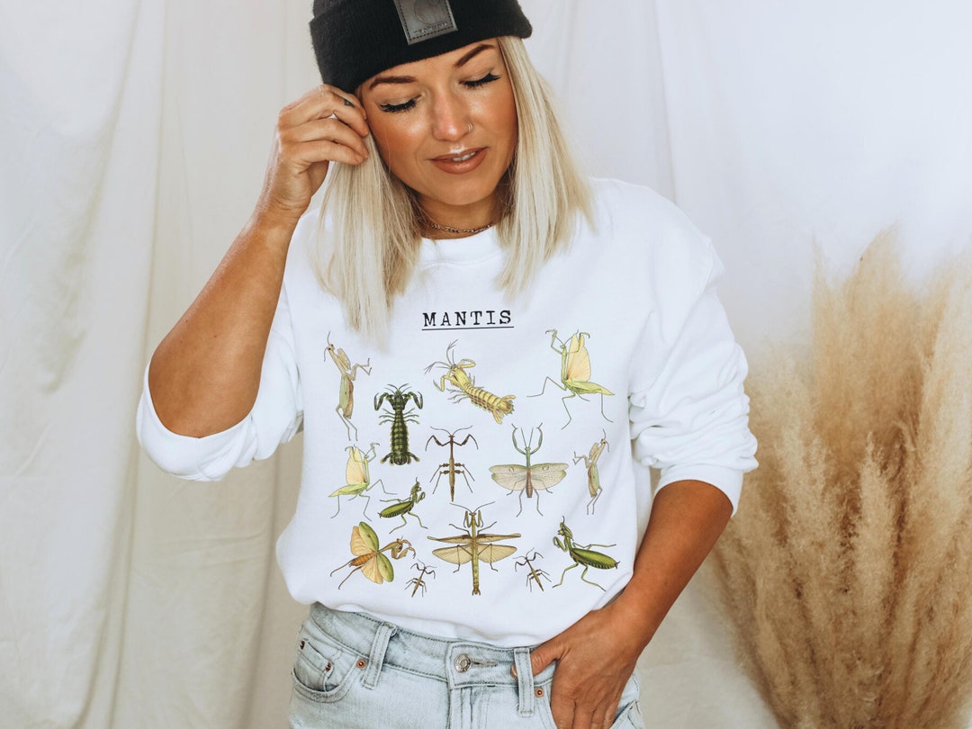 Praying Mantis Bug Collection Collage Sweater Vintage Boho Nature ...