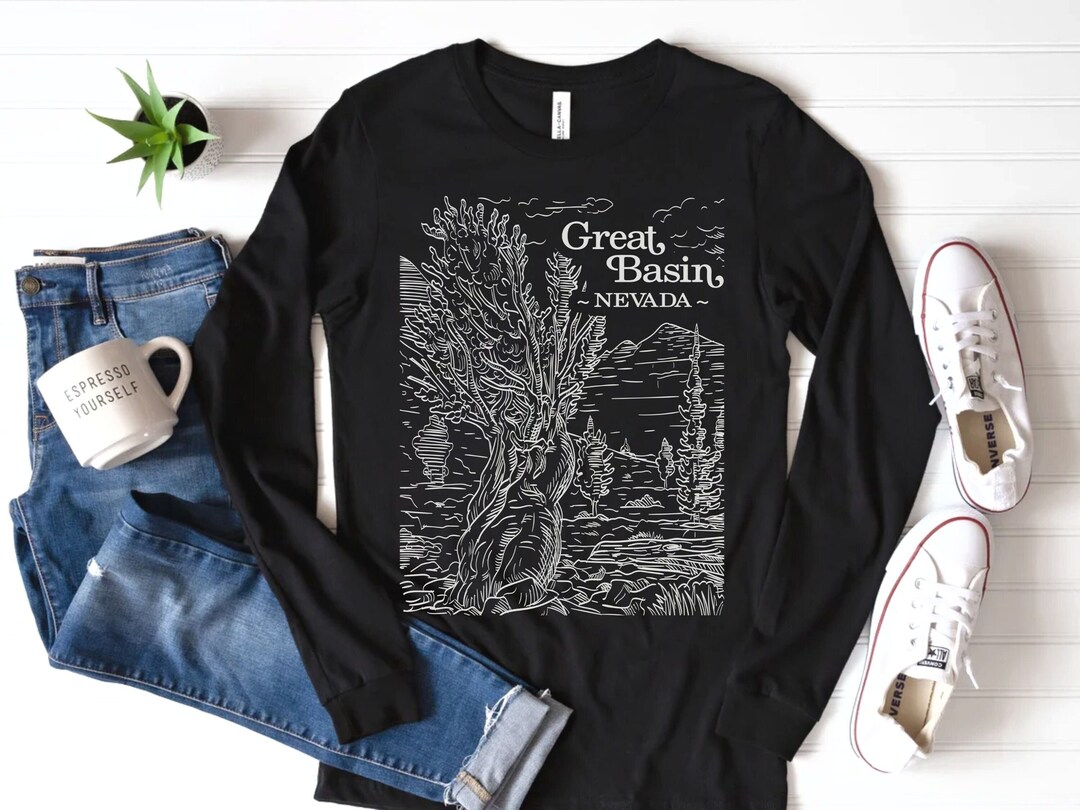 Great Basin National Park Mountain Long Sleeve Shirt Outdoorsy ...