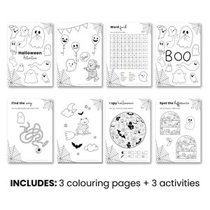 Printable Halloween Coloring Book DIGITAL FILE ONLY Printable Halloween ...