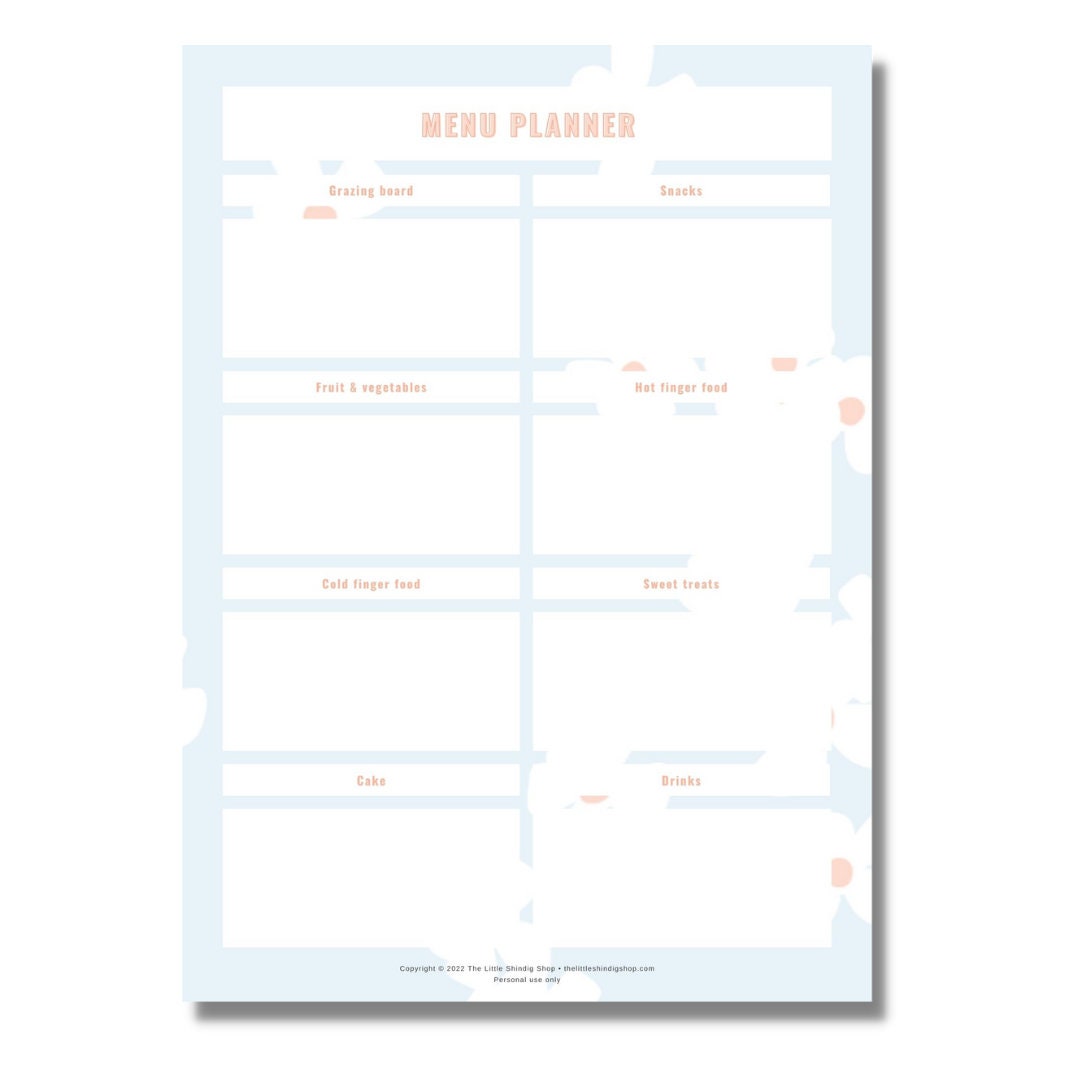 Printable Kid's Party Planner DIGITAL FILE ONLY Party - Etsy